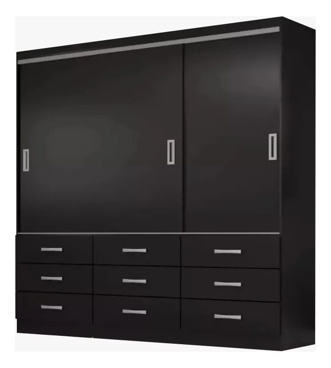 Ropero NOTA SUR 3 PUERTAS CORREDIZAS 9 CAJONES Muebles y Decoración ...