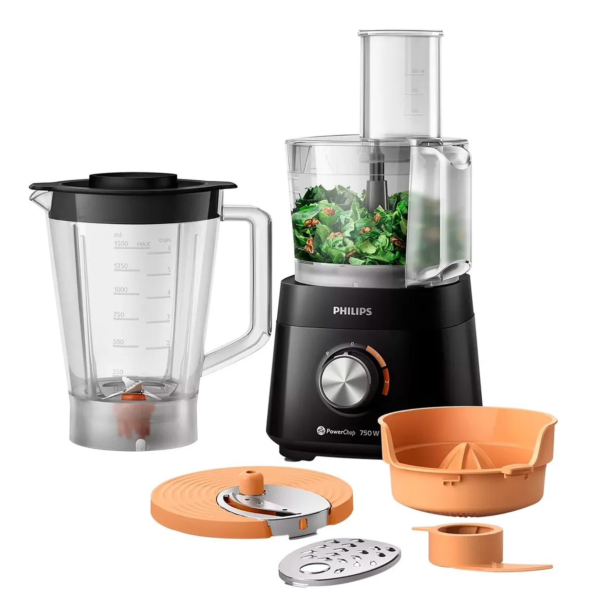 Procesadora PHILIPS Multi Bols 1.5 L Jarra 1.2 L HR7301 Minidomesticos Procesadoras